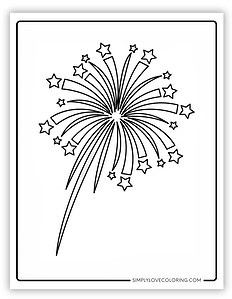 Fireworks Coloring Pages (Free PDF Printables) - Simply Love Coloring
