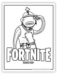 Fortnite Coloring Pages (Free PDF Printables) - Simply Love Coloring