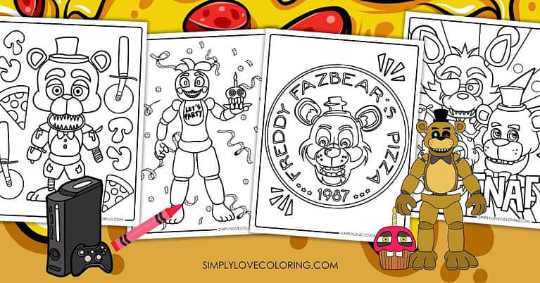 FNAF Coloring Pages (Five Nights at Freddy's Free PDF Downloads ...