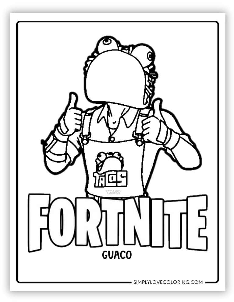 Fortnite Coloring Pages (Free PDF Printables) - Simply Love Coloring