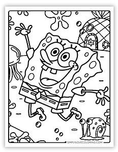 48 SpongeBob Coloring Pages (Free PDF Printables) - Simply Love Coloring
