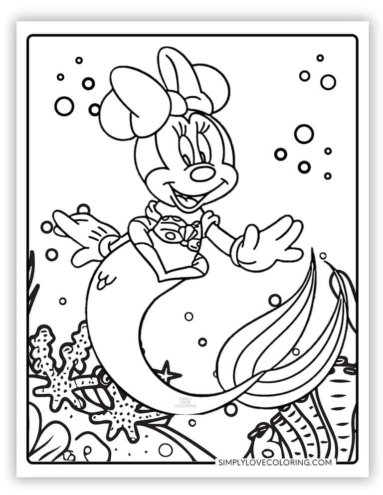 Minnie Mouse Coloring Pages (Free PDF Printables) - Simply Love Coloring