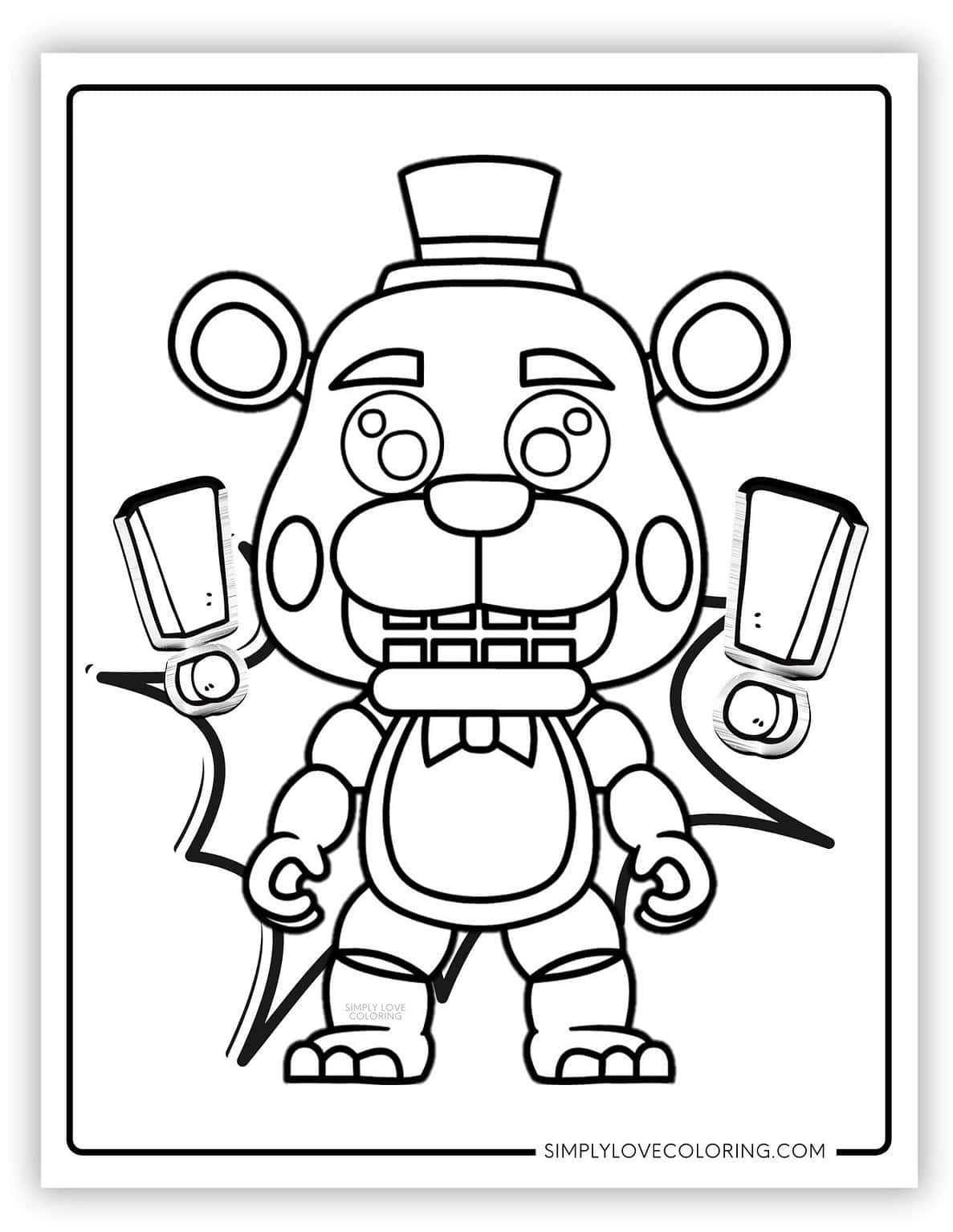 FNAF Coloring Pages (Five Nights at Freddy's Free PDF Downloads ...