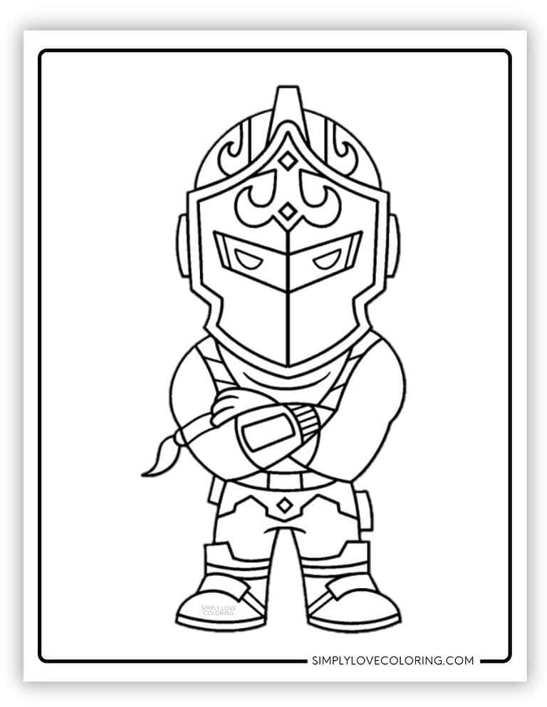 Fortnite Coloring Pages (Free PDF Printables) - Simply Love Coloring