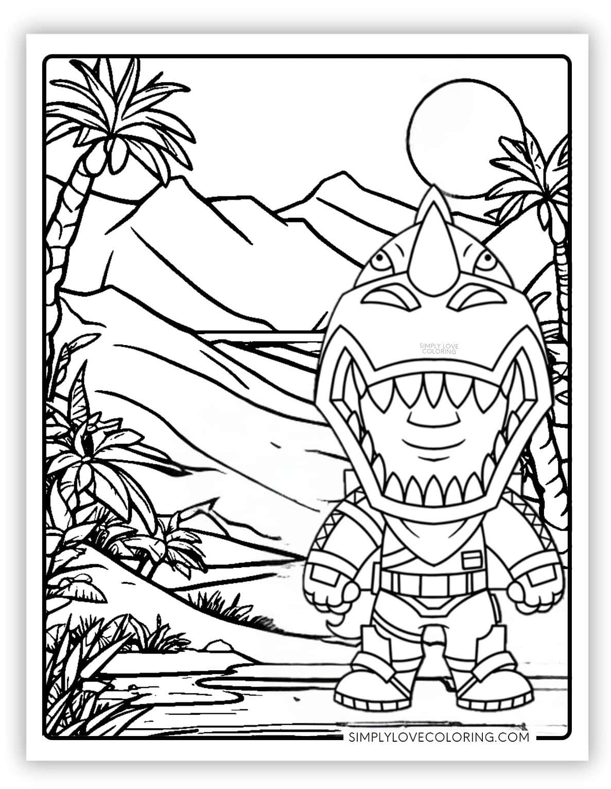 Fortnite Coloring Pages (Free PDF Printables) - Simply Love Coloring