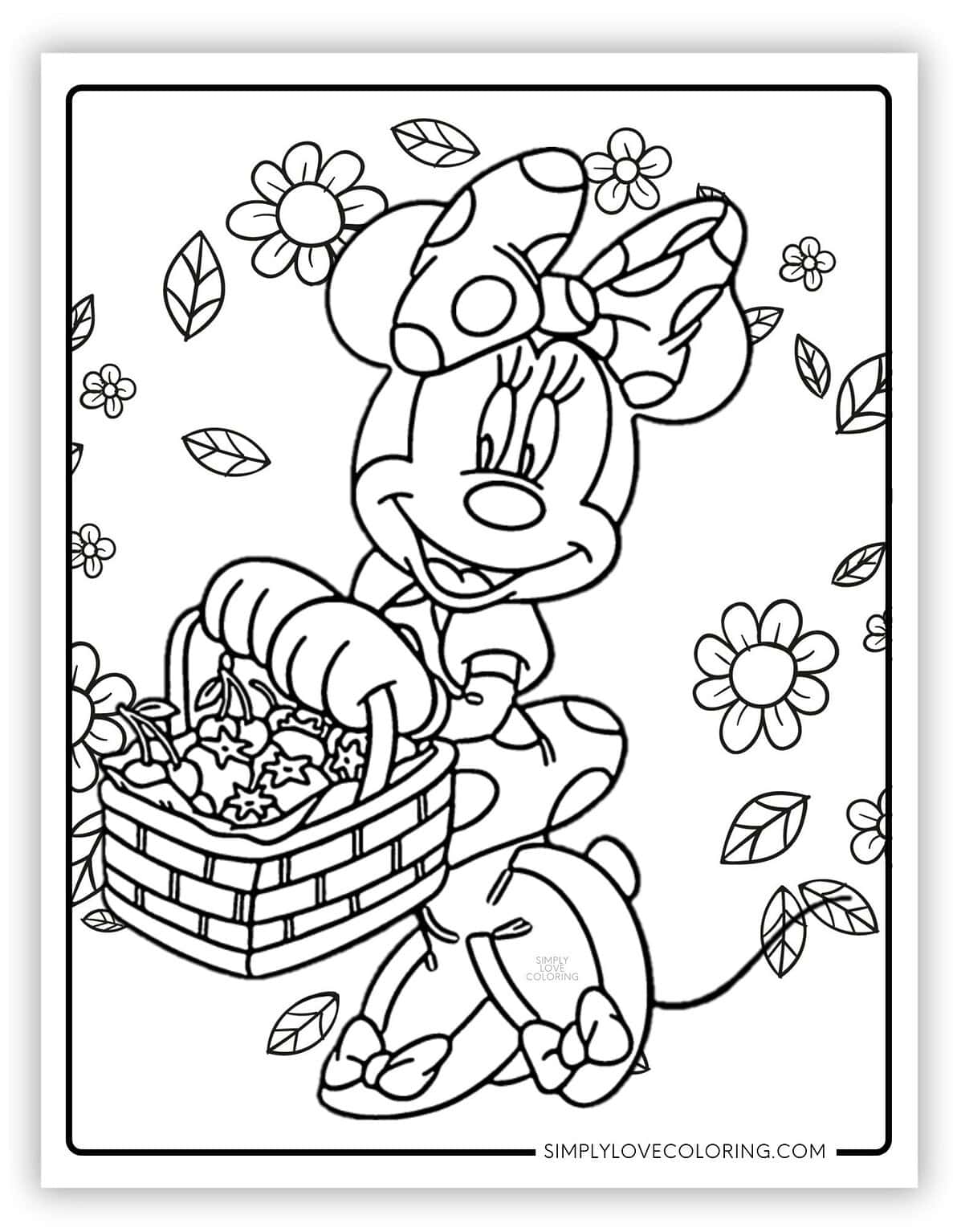 Minnie Mouse Coloring Pages (Free PDF Printables) - Simply Love Coloring