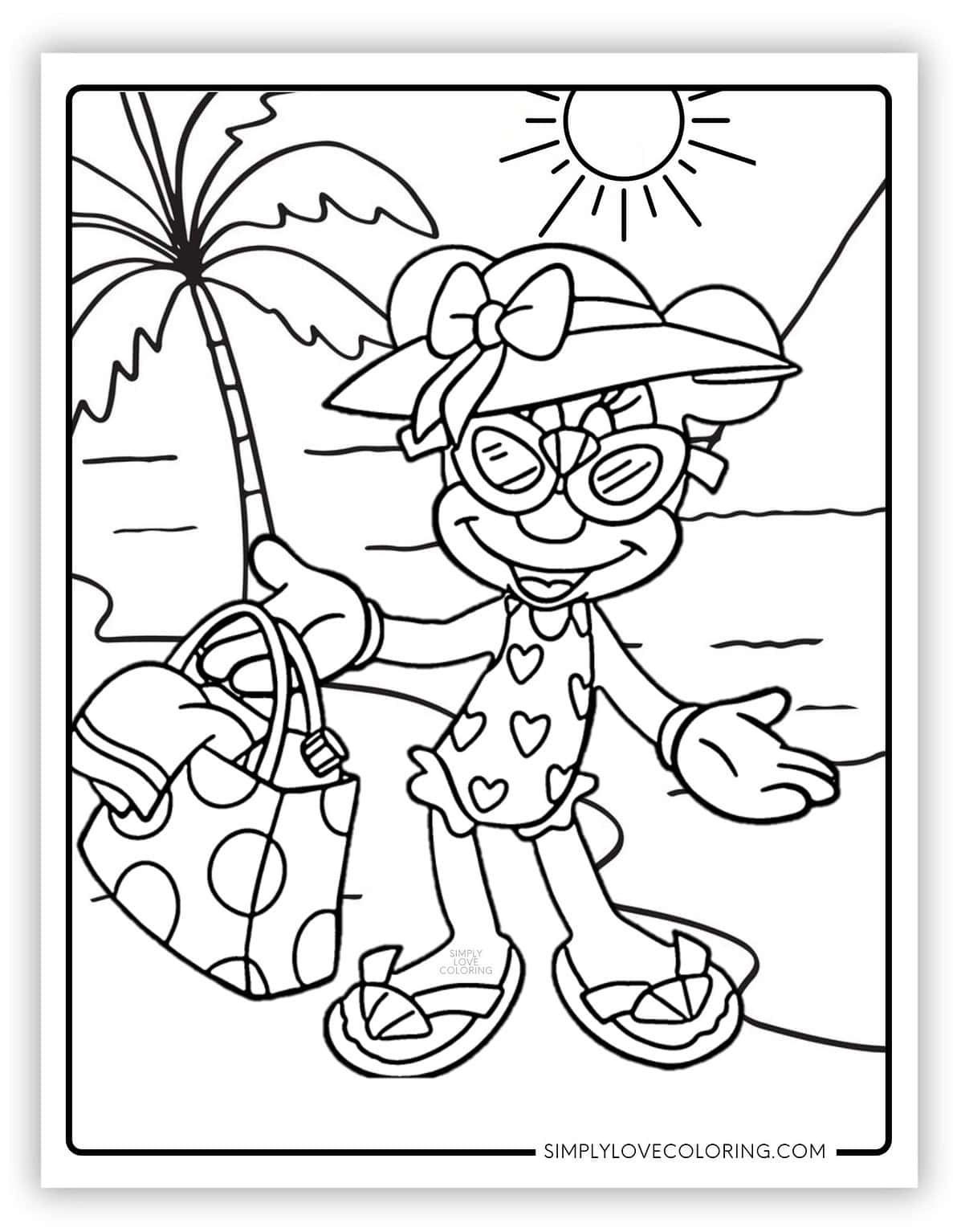 Minnie Mouse Coloring Pages (Free PDF Printables) - Simply Love Coloring