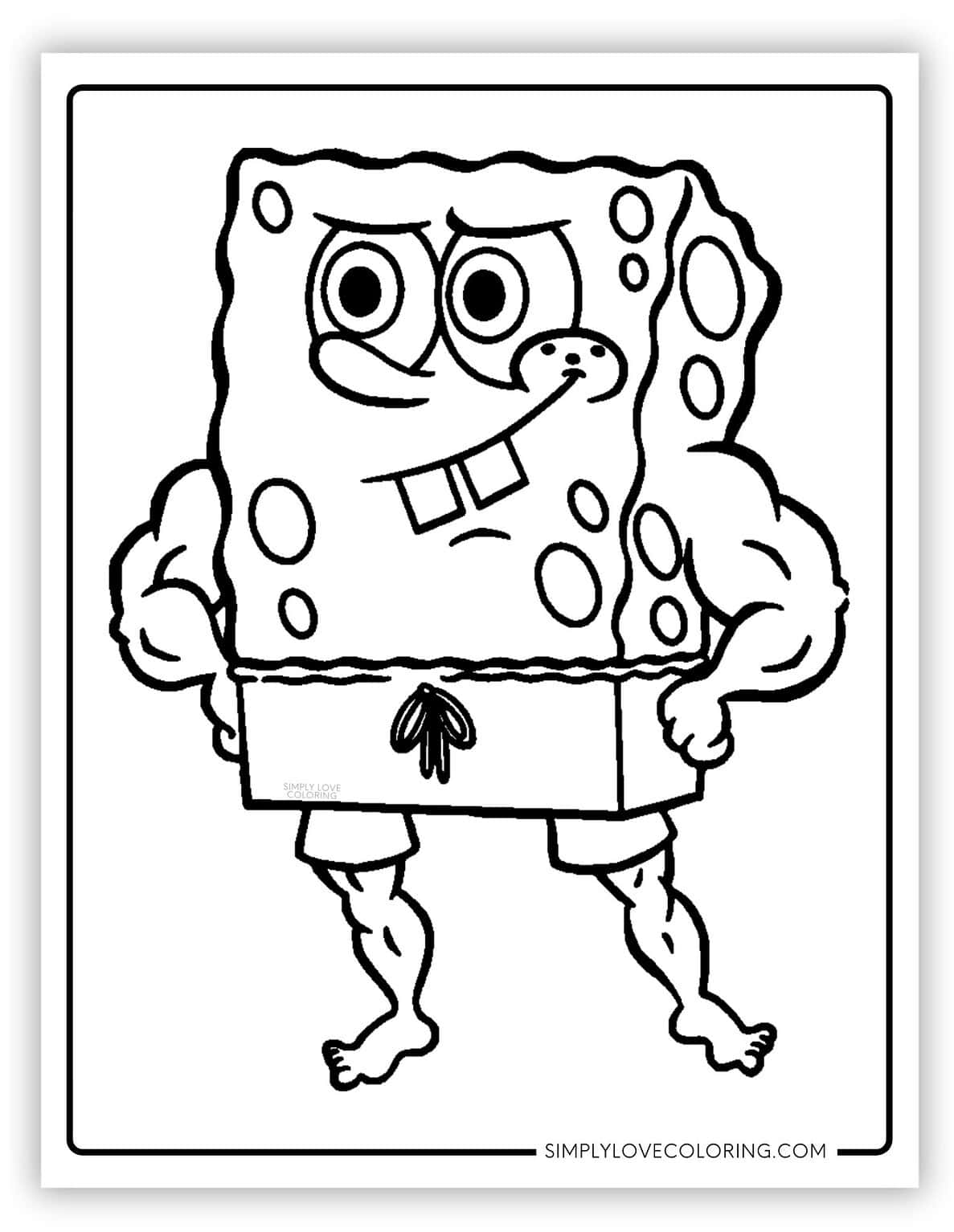 48 SpongeBob Coloring Pages (Free PDF Printables) - Simply Love Coloring
