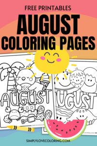 August Coloring Pages (Free PDF Printables) - Simply Love Coloring