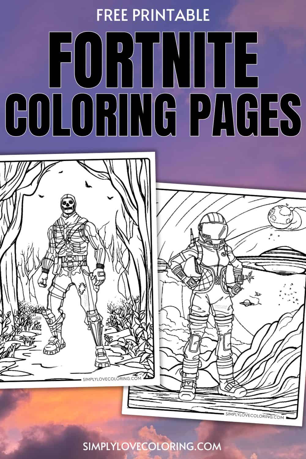 Fortnite Coloring Pages (Free PDF Printables) - Simply Love Coloring