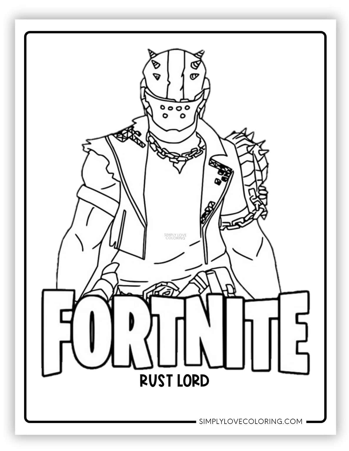 Fortnite Coloring Pages (Free PDF Printables) - Simply Love Coloring