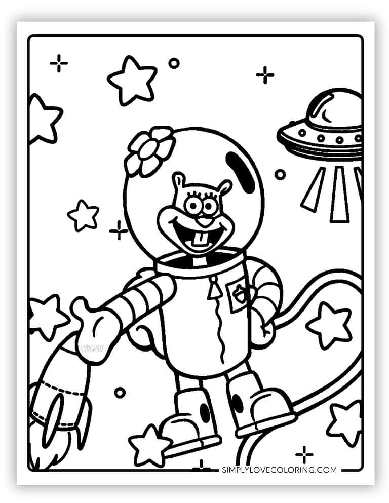 48 SpongeBob Coloring Pages (Free PDF Printables) - Simply Love Coloring