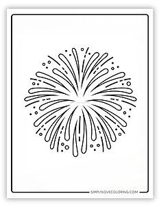 Fireworks Coloring Pages (Free PDF Printables) - Simply Love Coloring