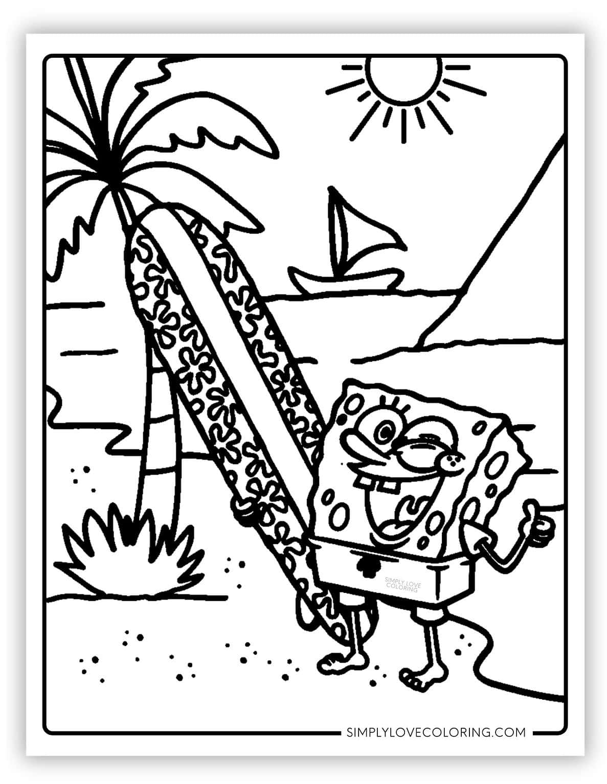 48 SpongeBob Coloring Pages (Free PDF Printables) - Simply Love Coloring