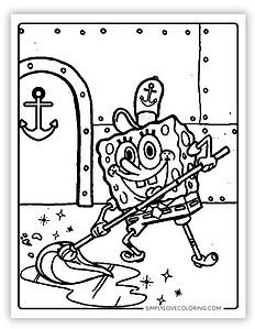 48 SpongeBob Coloring Pages (Free PDF Printables) - Simply Love Coloring