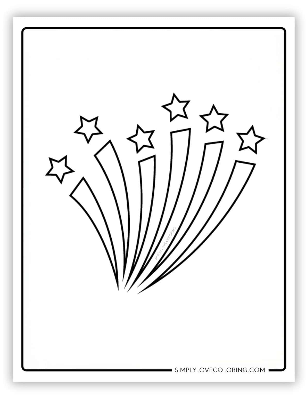 Fireworks Coloring Pages (Free PDF Printables) - Simply Love Coloring