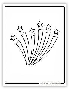 Fireworks Coloring Pages (Free PDF Printables) – Simply Love Coloring