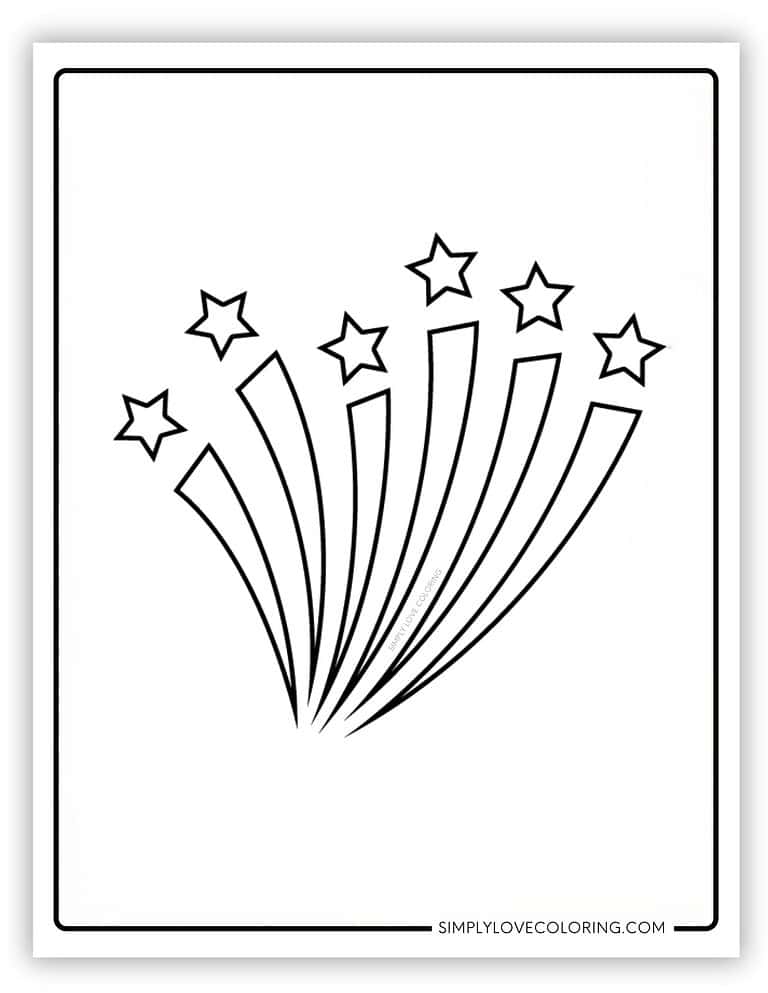 Fireworks Coloring Pages (Free PDF Printables) - Simply Love Coloring