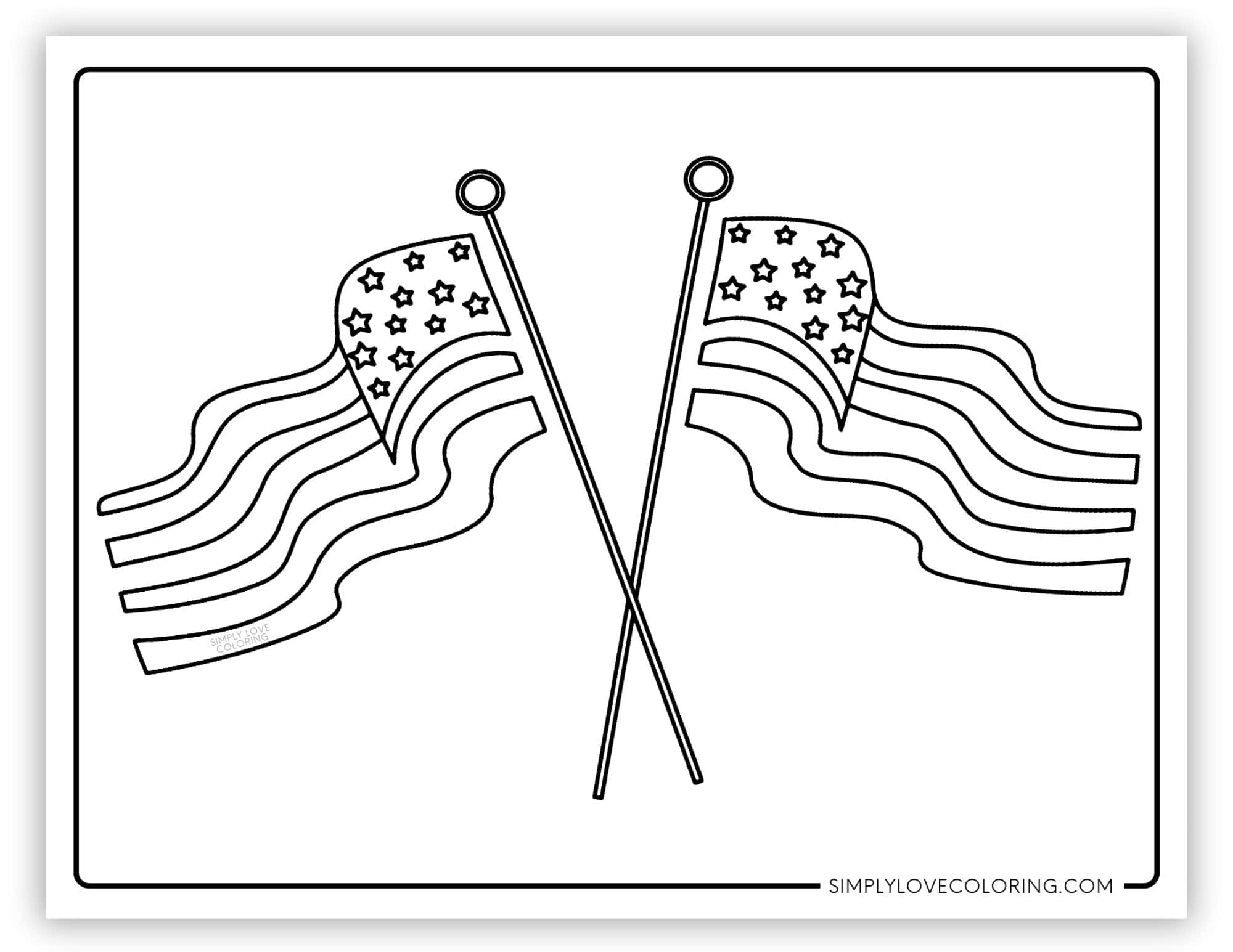 Flag Day Coloring Pages (Free PDF Printables) - Simply Love Coloring