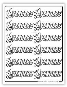 Marvel Avengers Coloring Pages (Free PDF Printables) - Simply Love Coloring