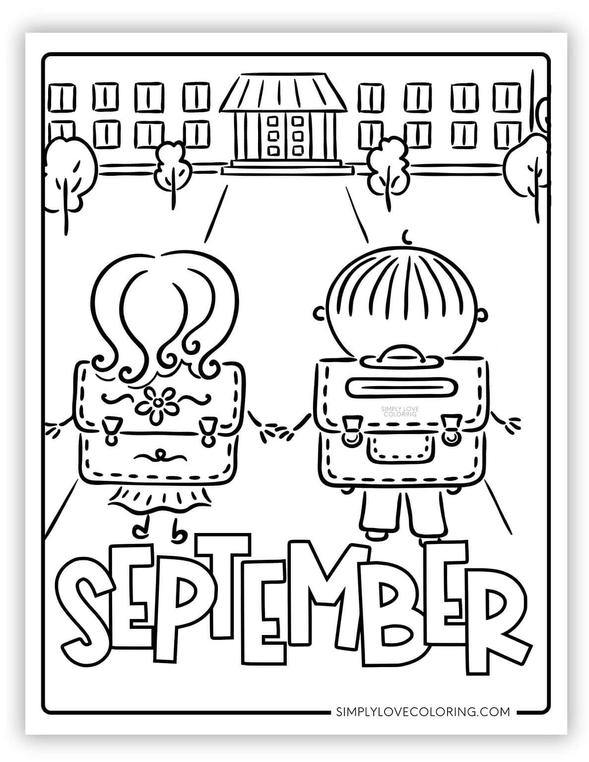 September Coloring Pages (Free PDF Printables) - Simply Love Coloring