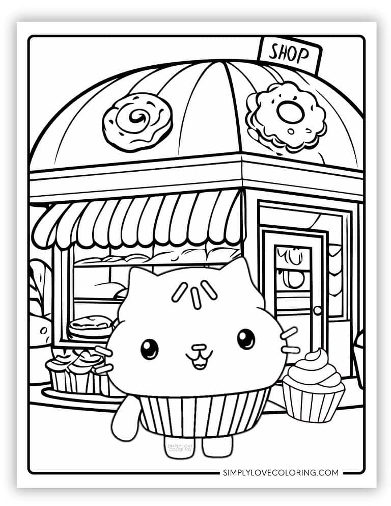Gabby's Dollhouse Coloring Pages (Free PDF Printables) - Simply Love ...