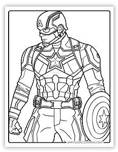 Marvel Avengers Coloring Pages (Free PDF Printables) - Simply Love Coloring