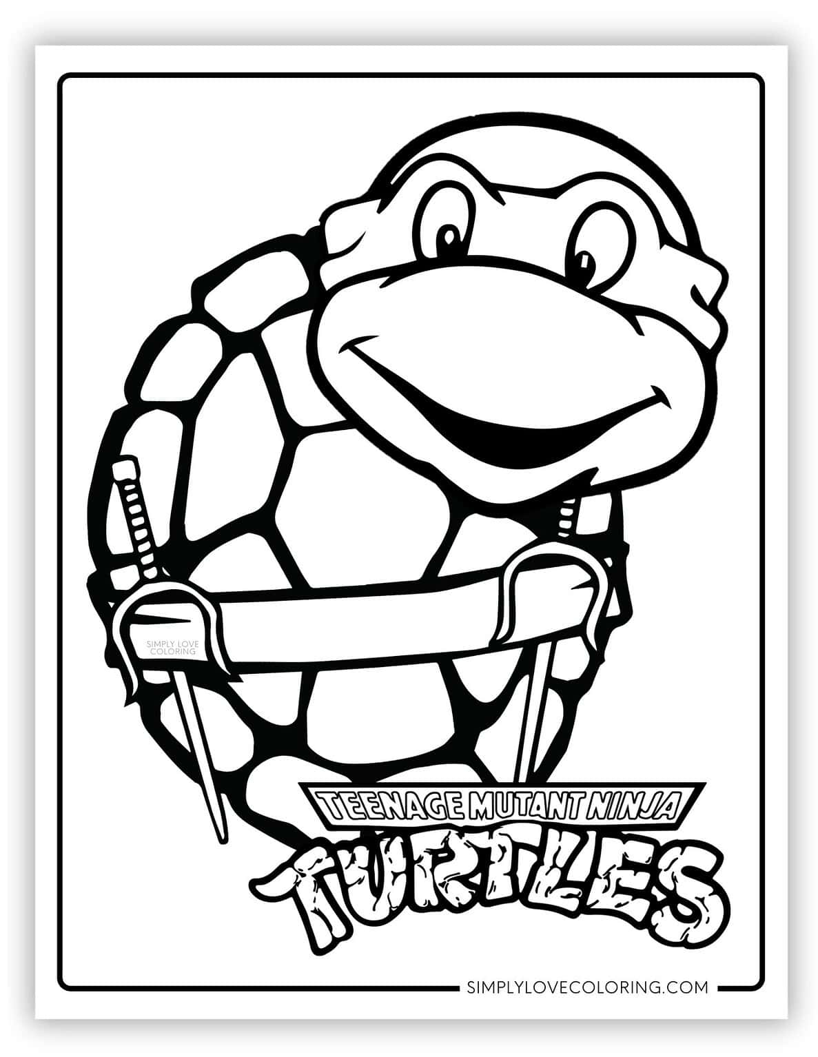 34 Ninja Turtles Coloring Pages (Free PDF Printables) - Simply Love ...