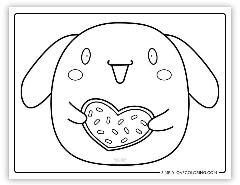 48 Squishmallow Sanrio Coloring Pages Free Pdf Printables Simply