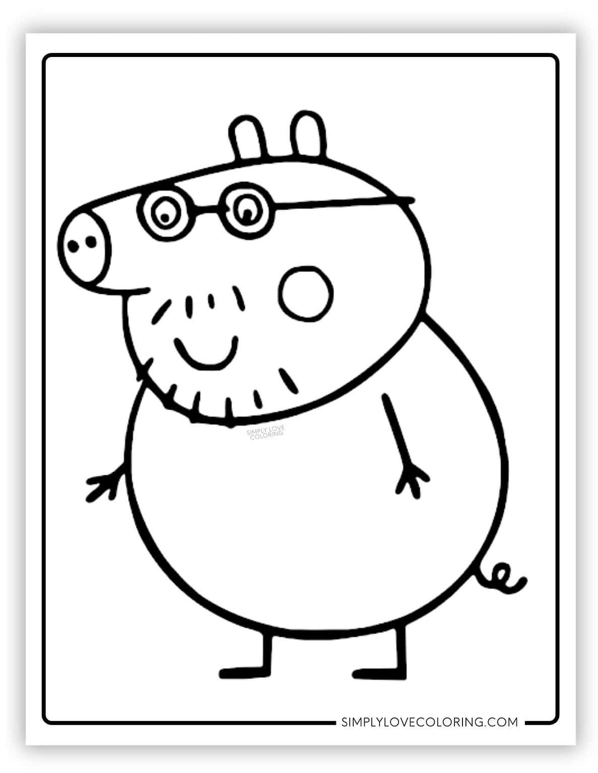 Peppa Pig Coloring Pages (Free PDF Printables) - Simply Love Coloring