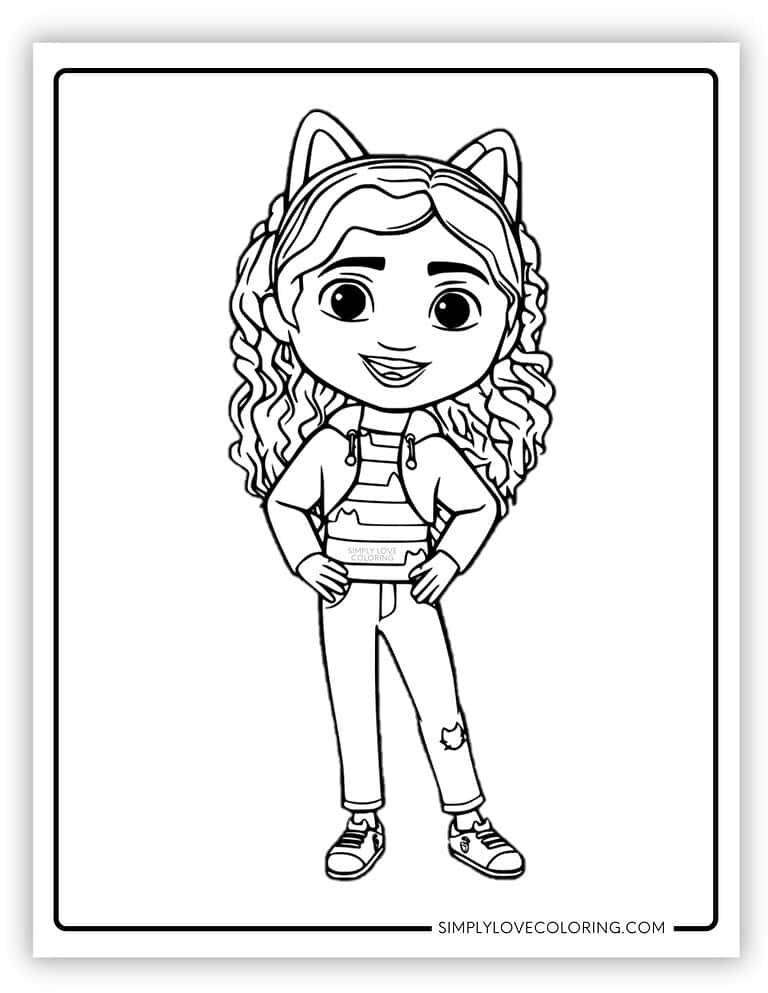 Gabby's Dollhouse Coloring Pages (Free PDF Printables) - Simply Love ...