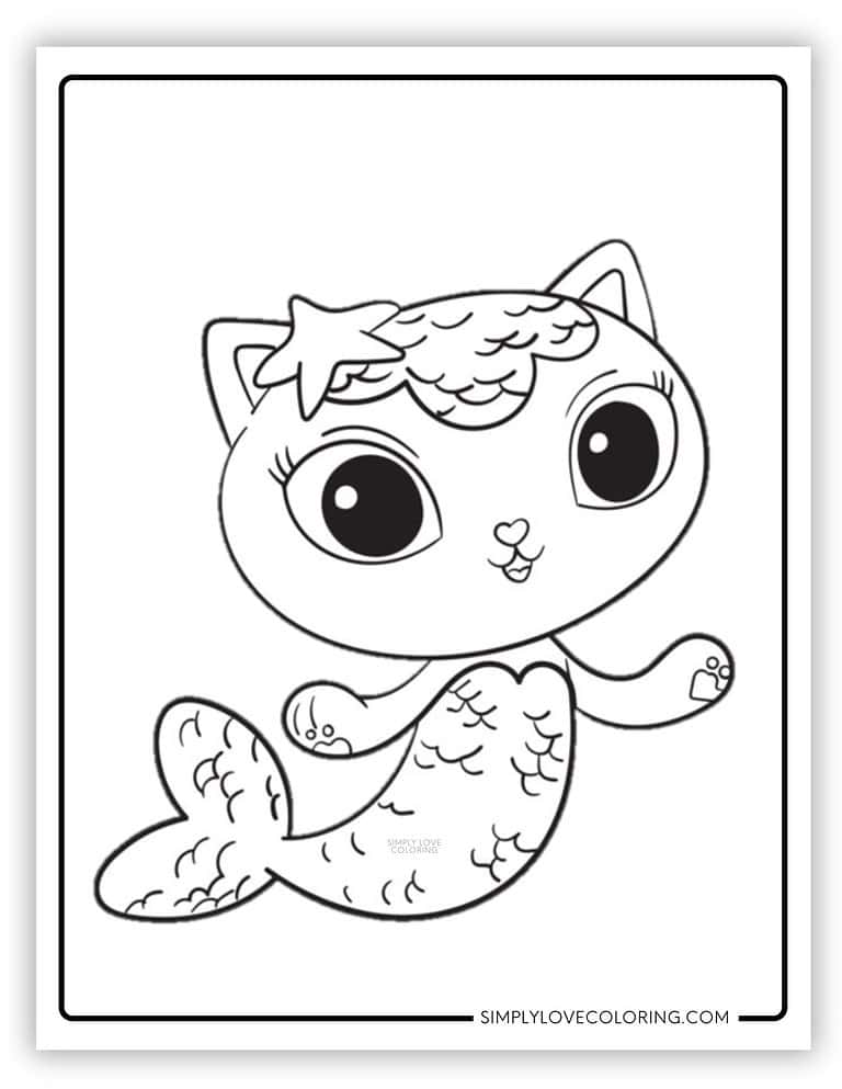 Gabby's Dollhouse Coloring Pages (Free PDF Printables) - Simply Love ...