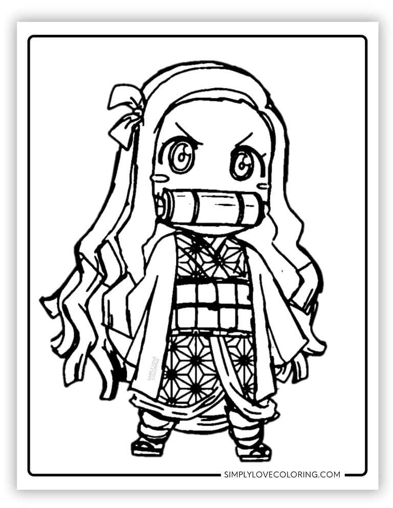 35 Demon Slayer Coloring Pages (Free PDF Printables) - Simply Love Coloring