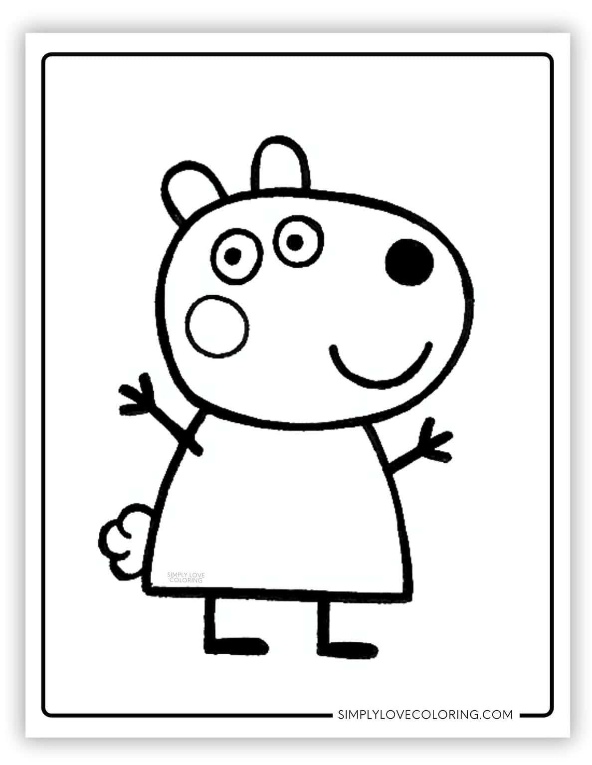 Peppa Pig Coloring Pages (Free PDF Printables) - Simply Love Coloring
