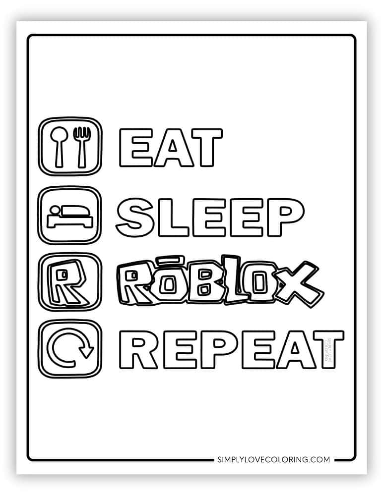 34 Roblox Coloring Pages (Free PDF Printables) - Simply Love Coloring
