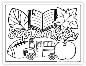 September Coloring Pages (Free PDF Printables) - Simply Love Coloring