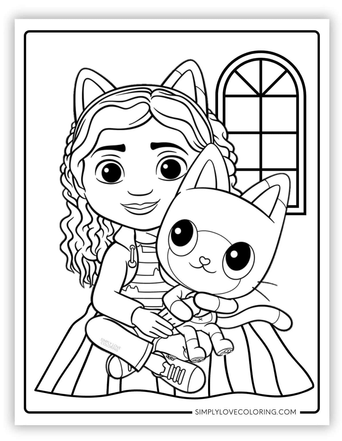 Gabby's Dollhouse Coloring Pages (Free PDF Printables) - Simply Love ...