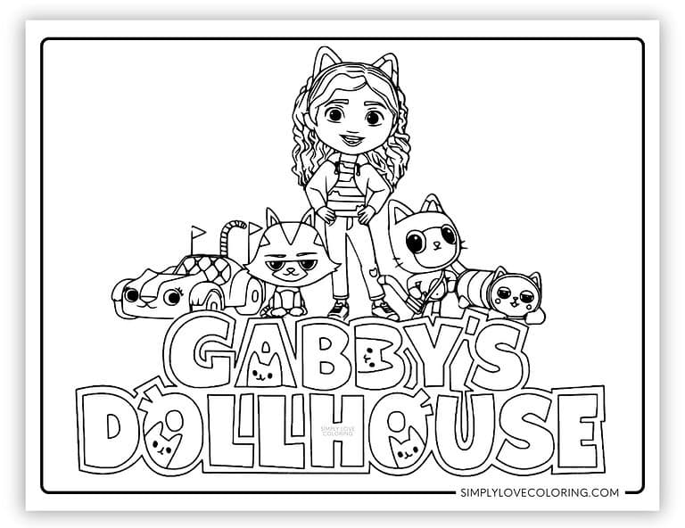Gabby's Dollhouse Coloring Pages (Free PDF Printables) - Simply Love ...