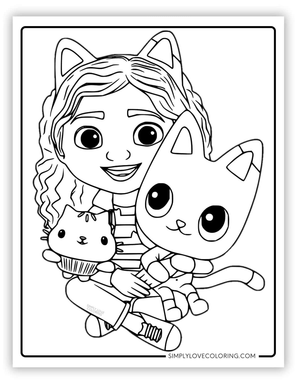 Gabby's Dollhouse Coloring Pages (Free PDF Printables) - Simply Love ...