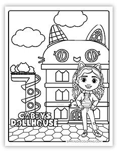 Gabby's Dollhouse Coloring Pages (Free PDF Printables) - Simply Love ...