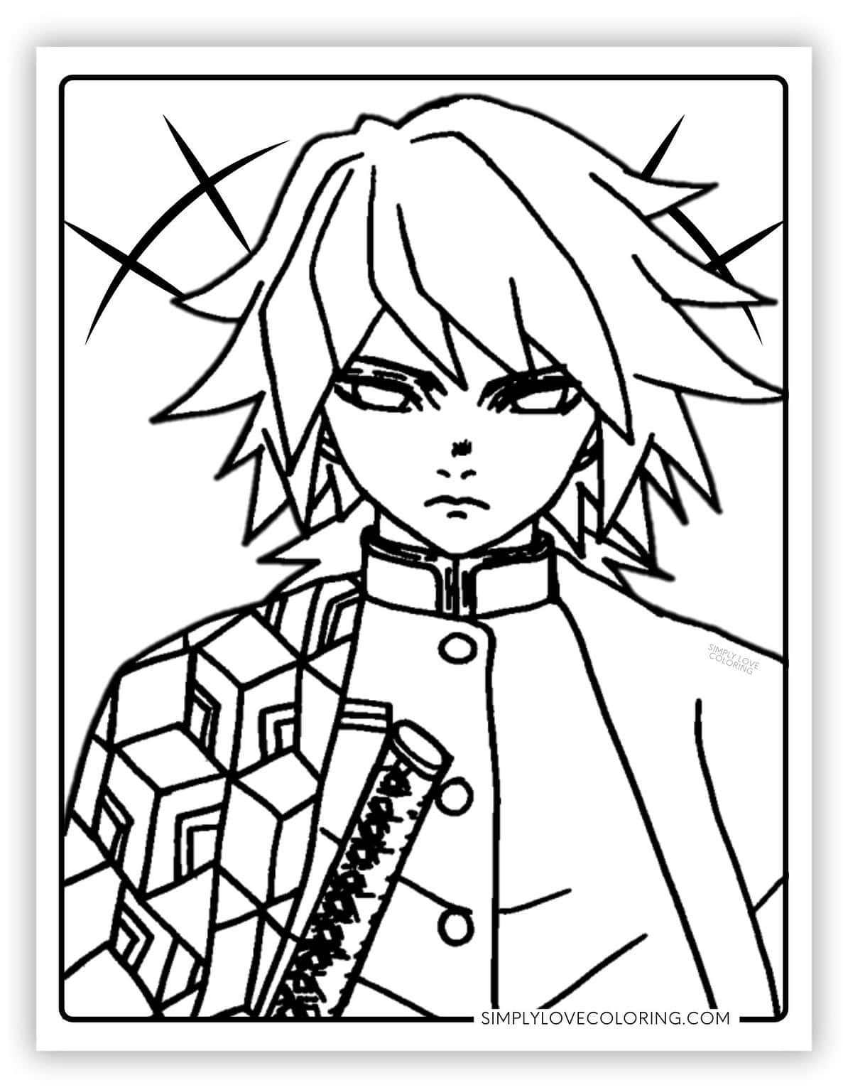 35 Demon Slayer Coloring Pages (Free PDF Printables) - Simply Love Coloring