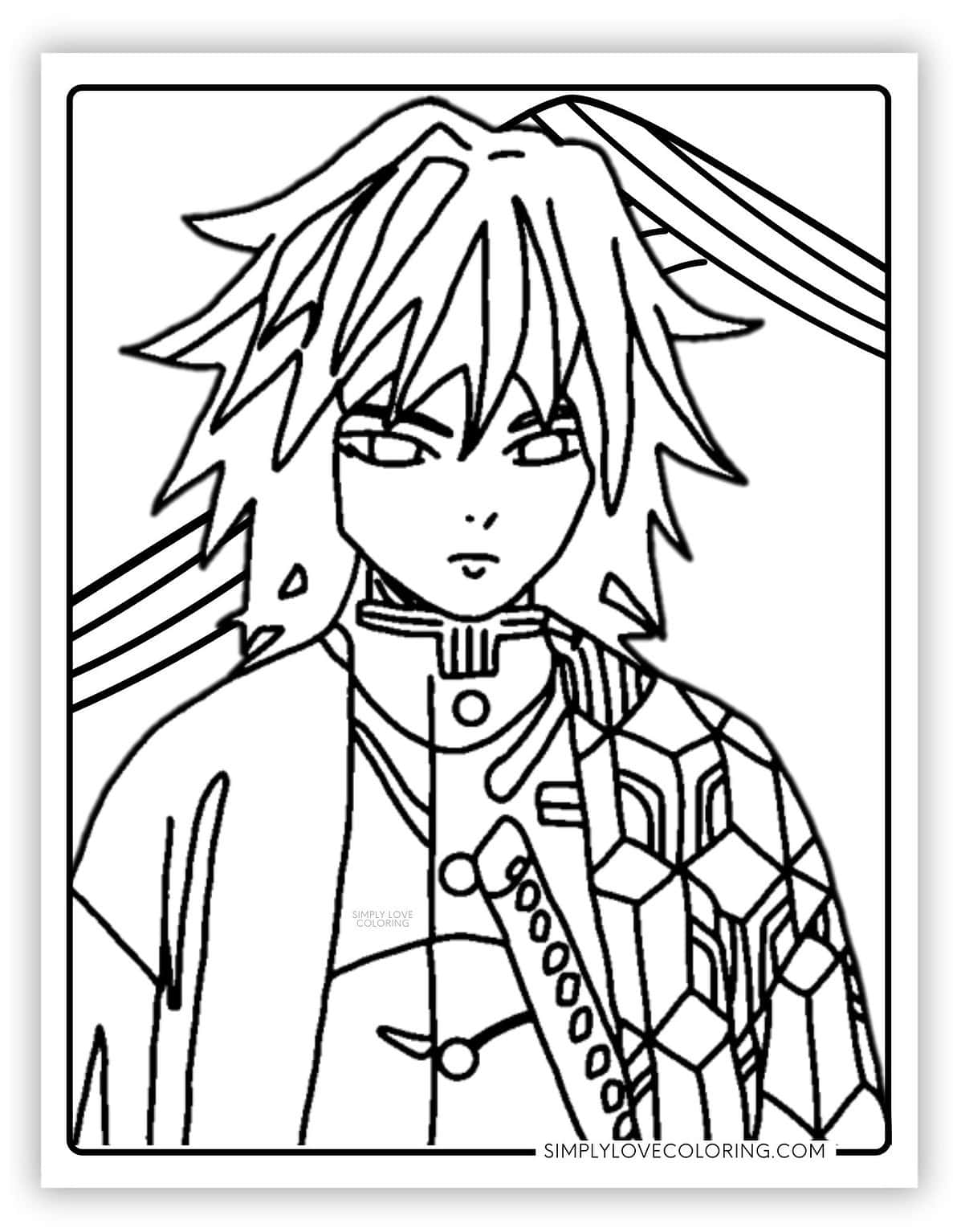 35 Demon Slayer Coloring Pages (Free PDF Printables) - Simply Love Coloring