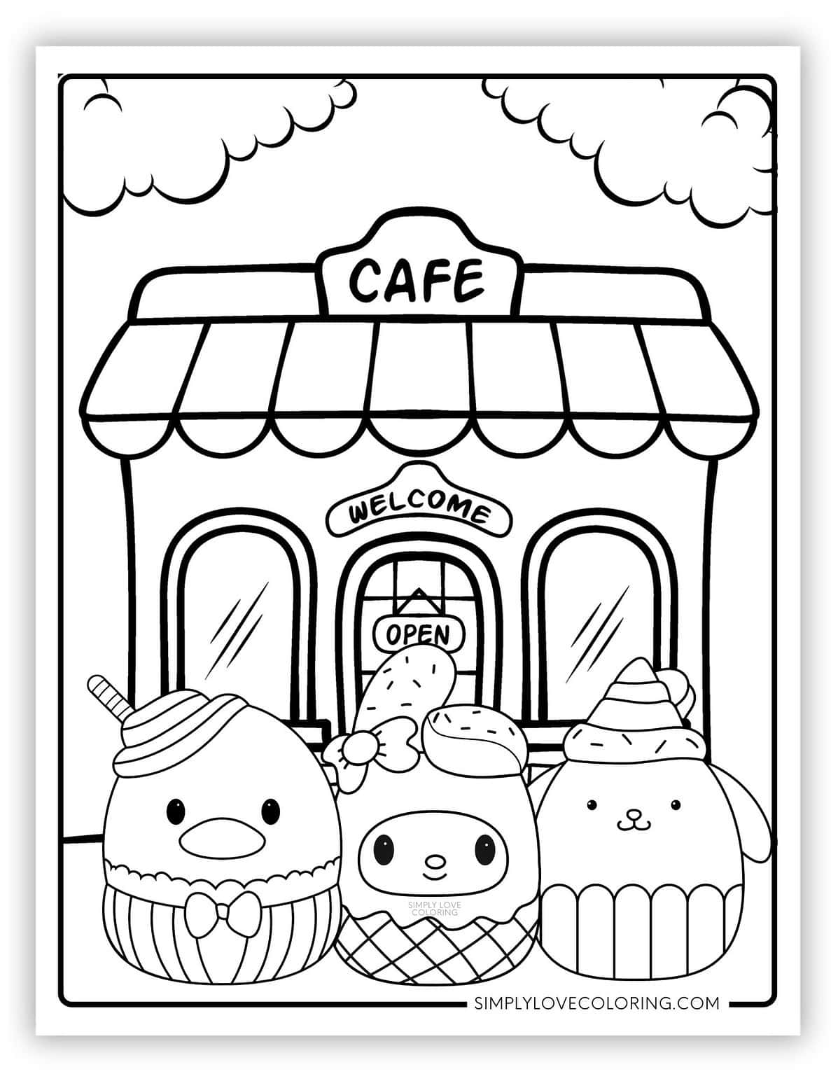 48 Squishmallow Sanrio Coloring Pages (Free PDF Printables) - Simply ...
