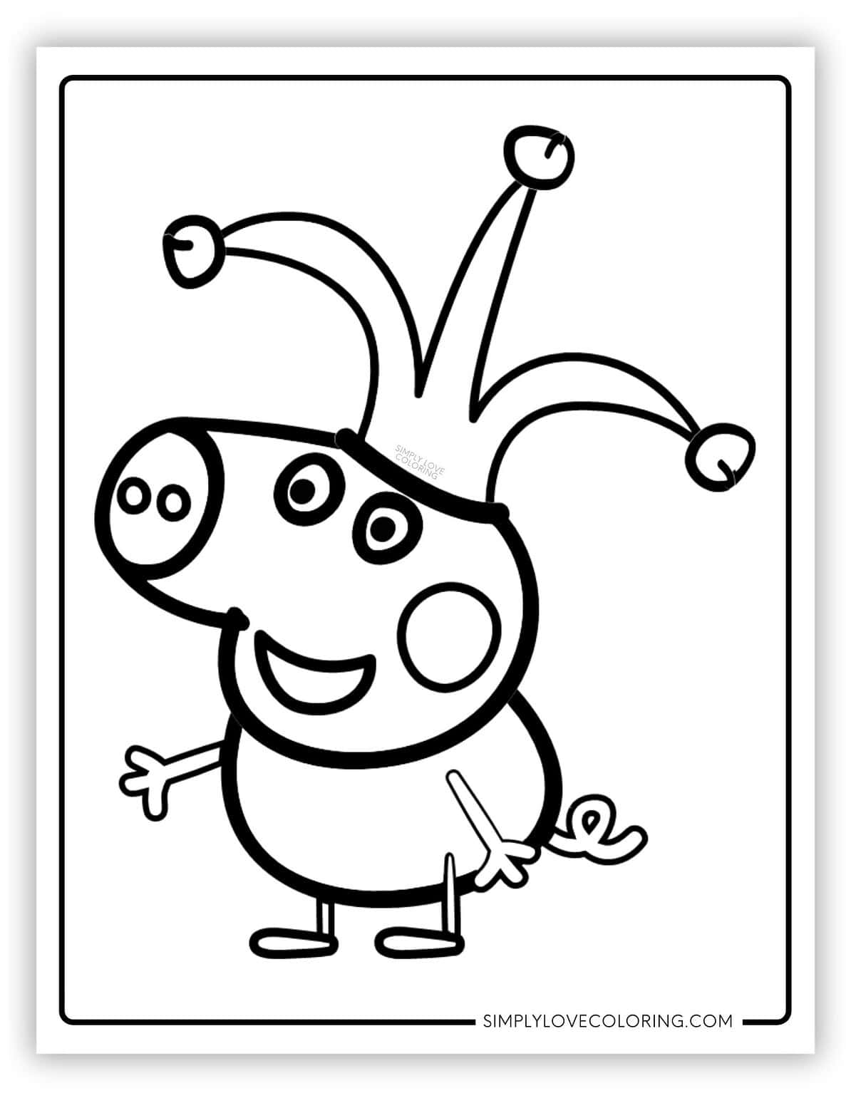 Peppa Pig Coloring Pages (Free PDF Printables) - Simply Love Coloring