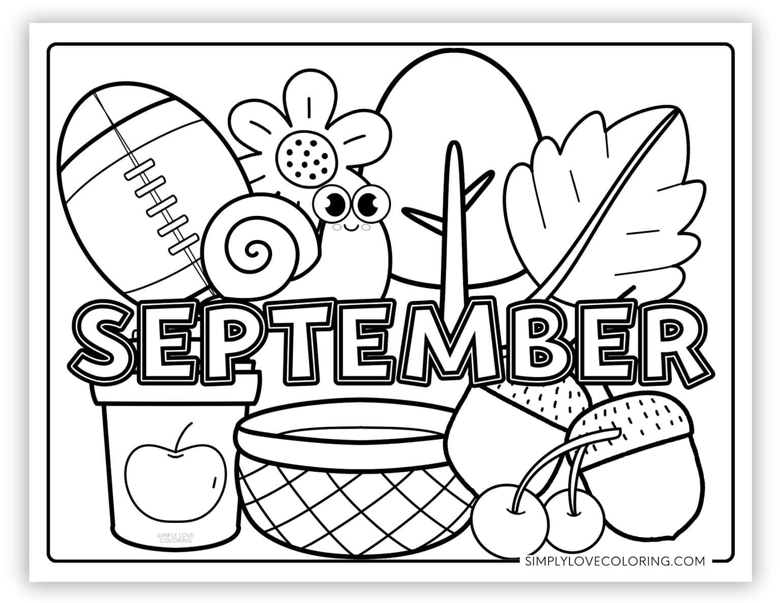 September Coloring Pages (Free PDF Printables) - Simply Love Coloring