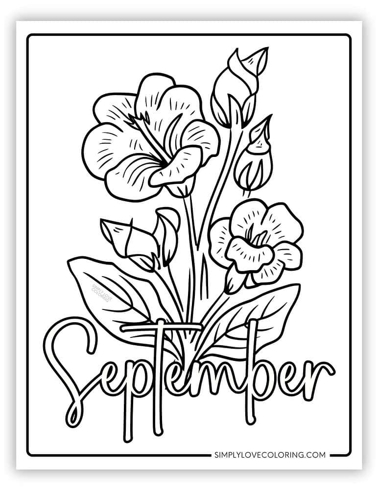 September Coloring Pages (Free PDF Printables) - Simply Love Coloring