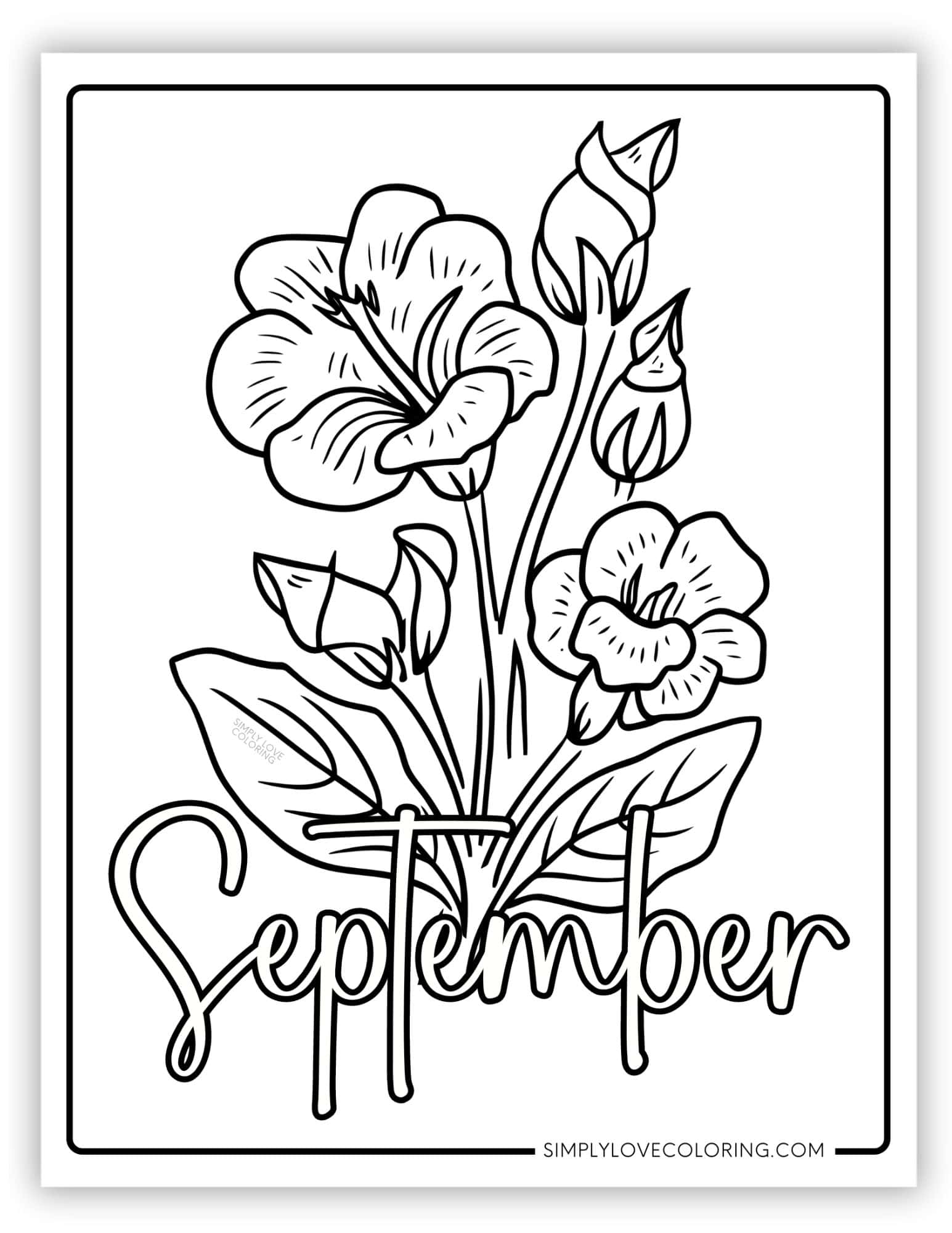 September Coloring Pages (Free PDF Printables) - Simply Love Coloring