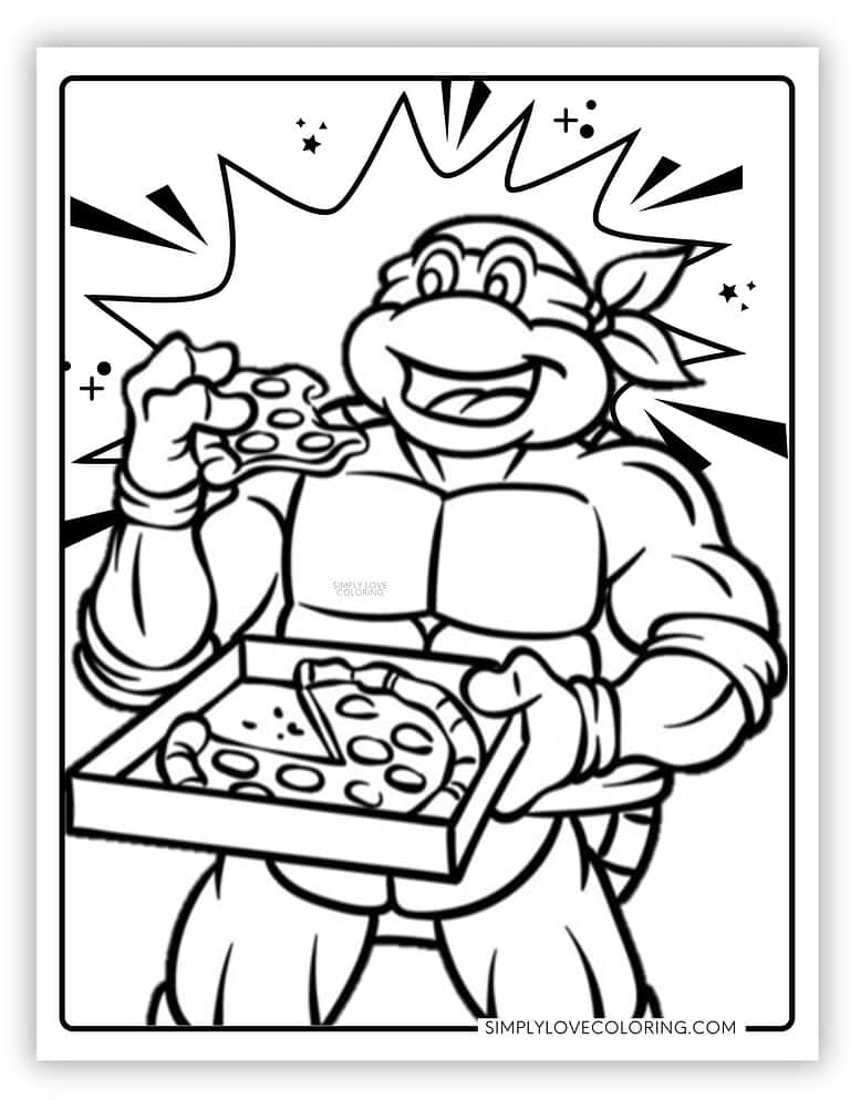 34 Ninja Turtles Coloring Pages (Free PDF Printables) - Simply Love ...