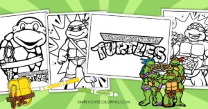 34 Ninja Turtles Coloring Pages (Free PDF Printables) - Simply Love ...