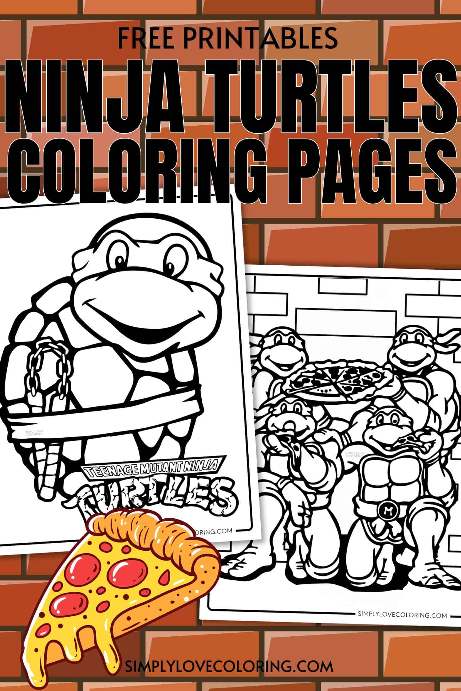 34 Ninja Turtles Coloring Pages (Free PDF Printables) - Simply Love ...